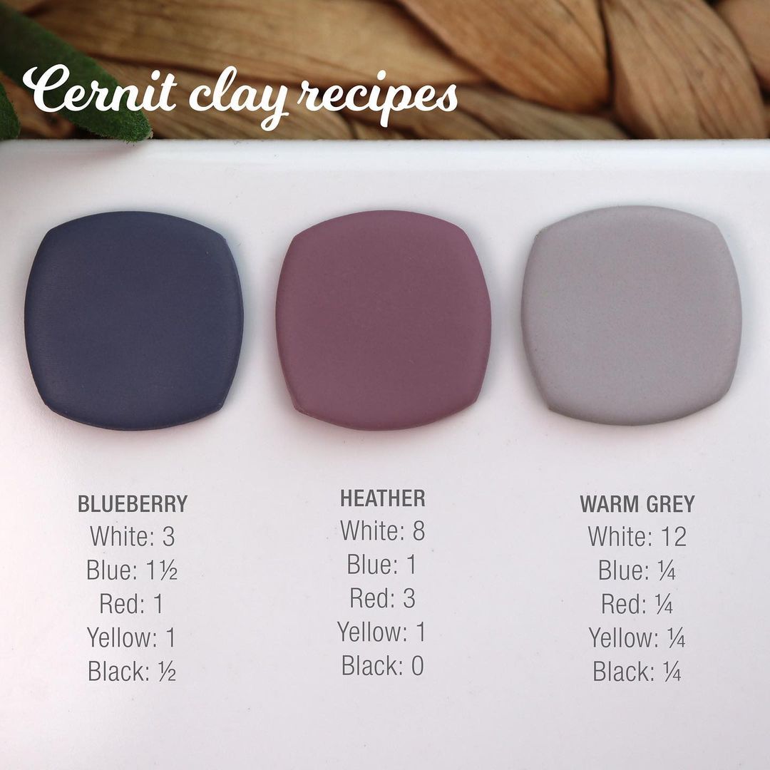 Free Cernit Polymer Clay Color Recipes - Clay Repository