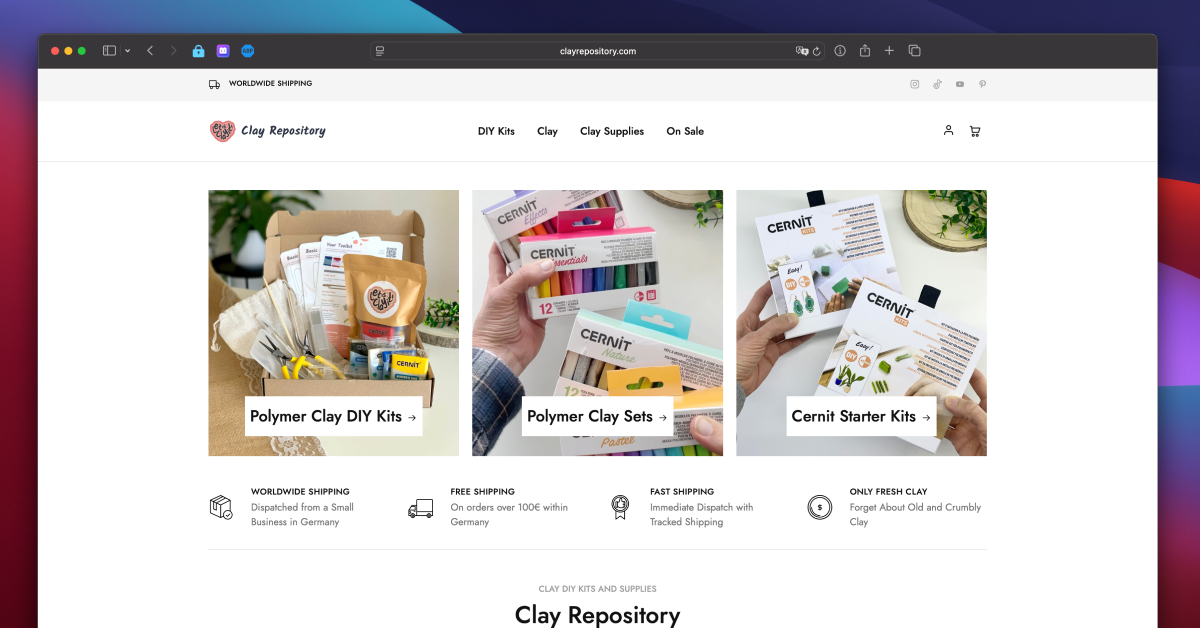 Clay Repository Shop - Clay Repository